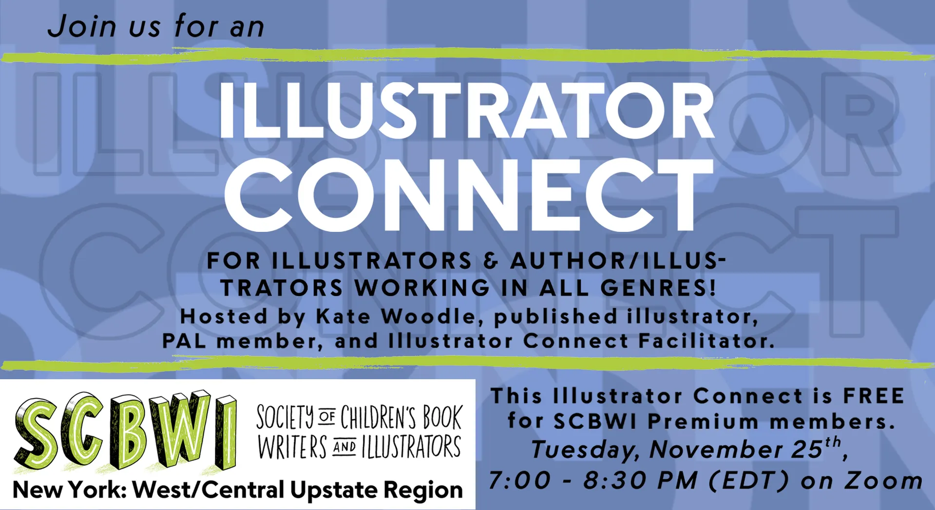 Illustrator Connect: Tuesday, November 25th – SCBWI