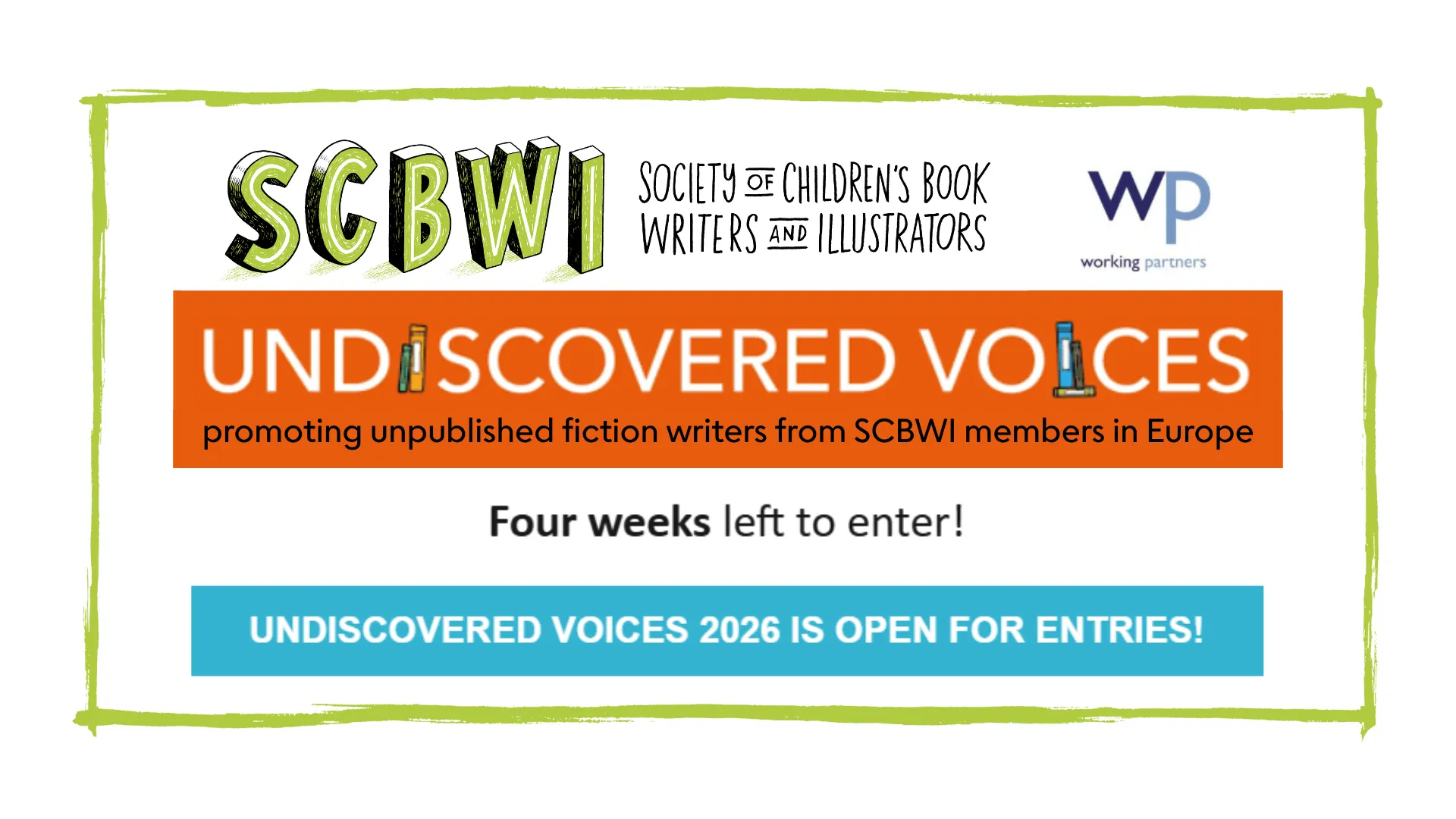 SCBWI Undiscovered Voices – SCBWI